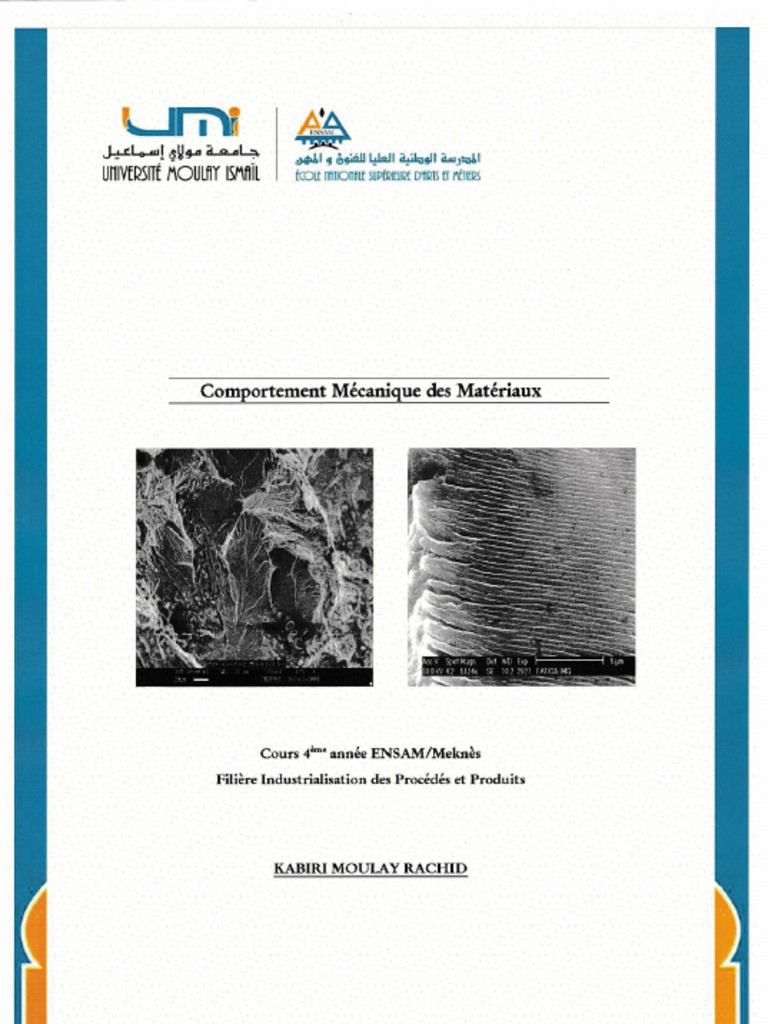 Endommagement Et Rupture | PDF | Élasticité (Physique) | Dislocation
