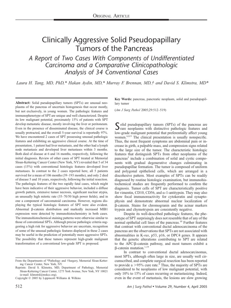 Tang | PDF | Metastasis | Pancreatic Cancer