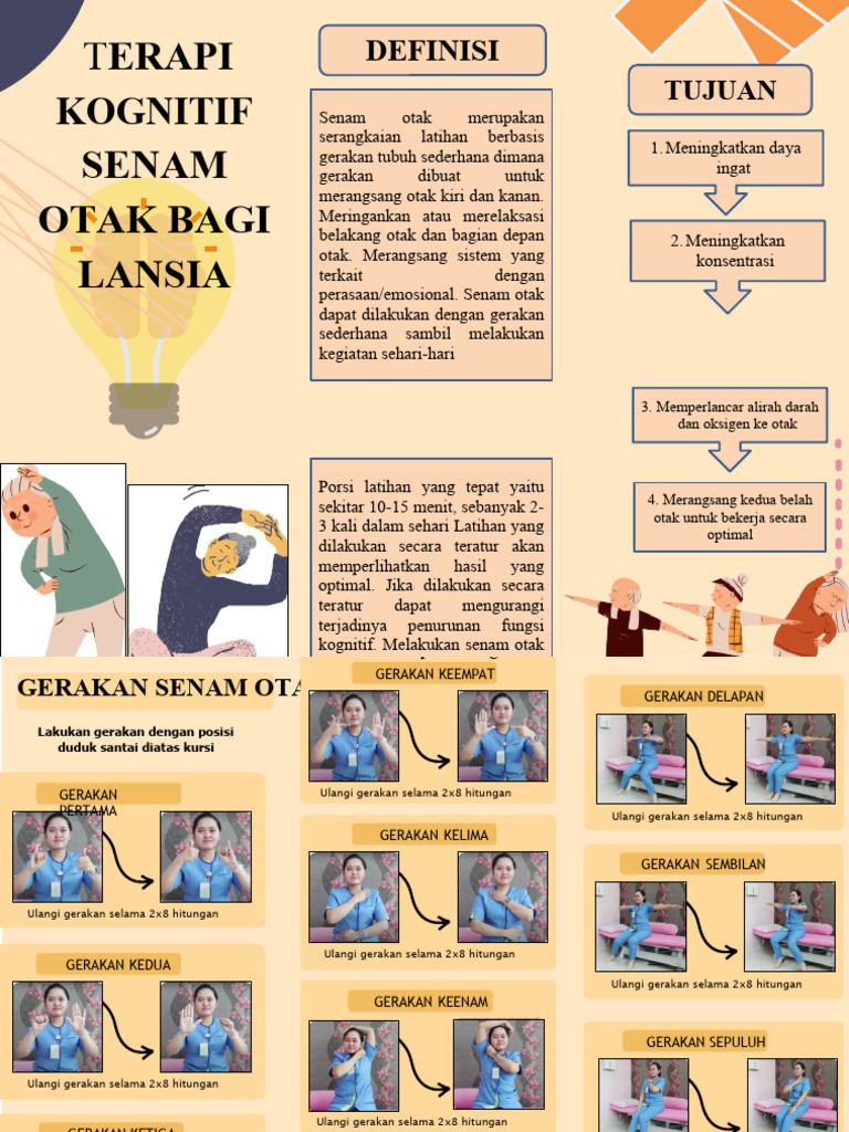 Leaflet Senam Otak Lansia Fix No Revisi | PDF