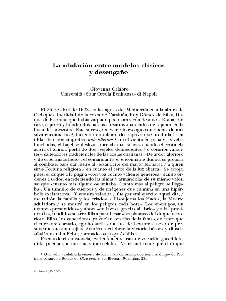 La Adulacion Entre Modelos Clasicos y Desengao | PDF