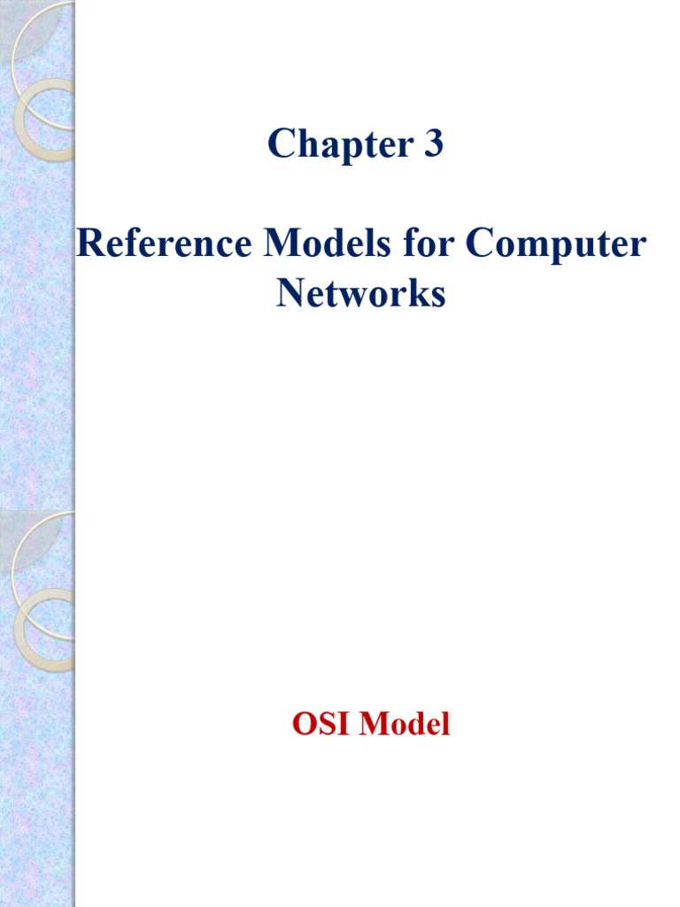 Chapter 3 | PDF | Osi Model | Internet Protocol Suite