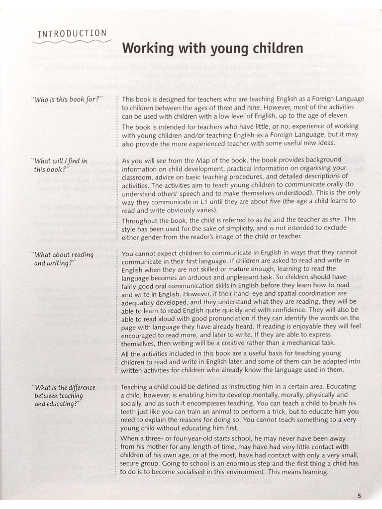 Working with Young Children | PDF