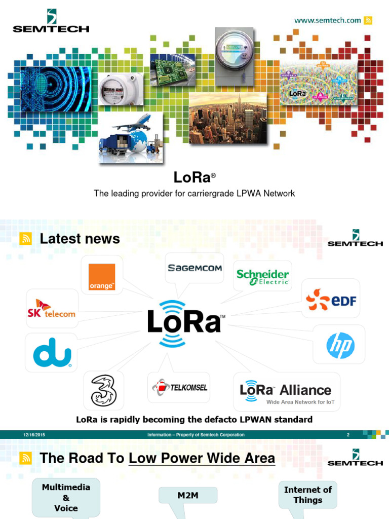 LoRa General Presentation | PDF | Telecommunications | Information And Communications Technology