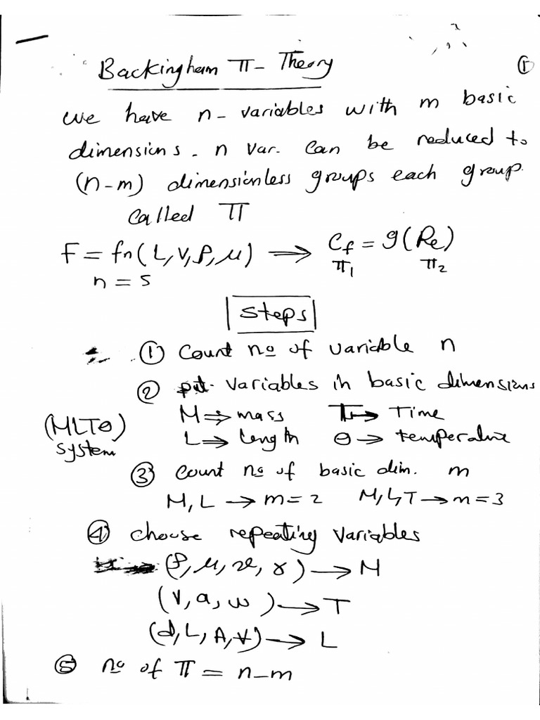 Chapter 1 (Dimensional Analysis) | PDF