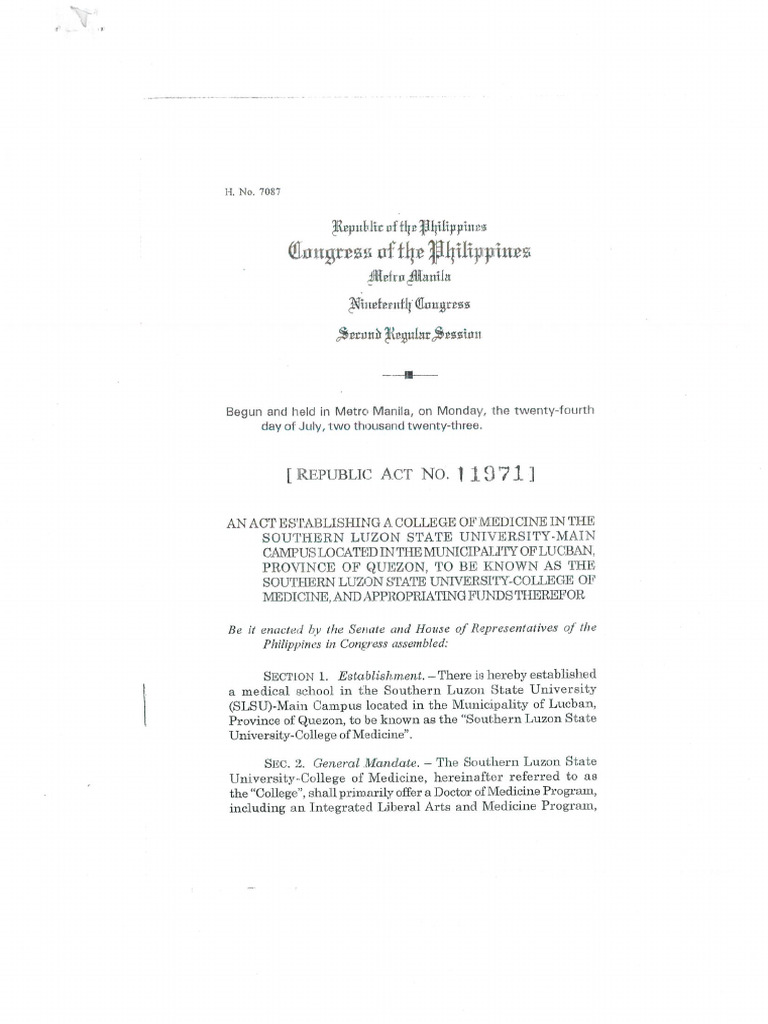 Ra 11971 2023 | PDF