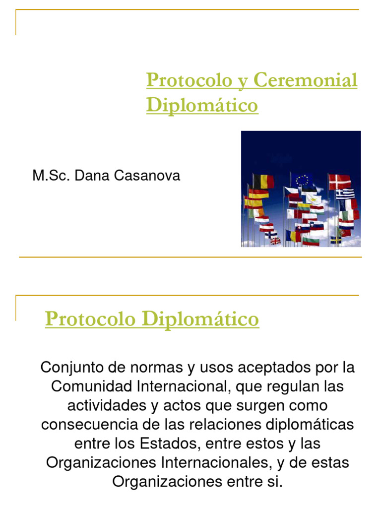 Protocolo y Ceremonial Diplomático | PDF | Diplomacia | Embajador