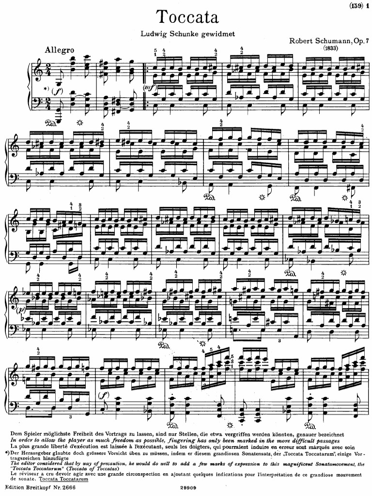 Schumann Toccata Op 7 | PDF