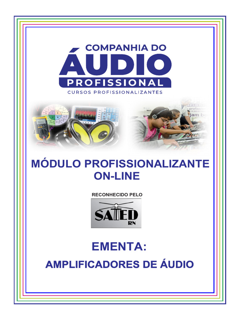 Curso de Amplificadores de Áudio | PDF | Barulho | Alto-falante