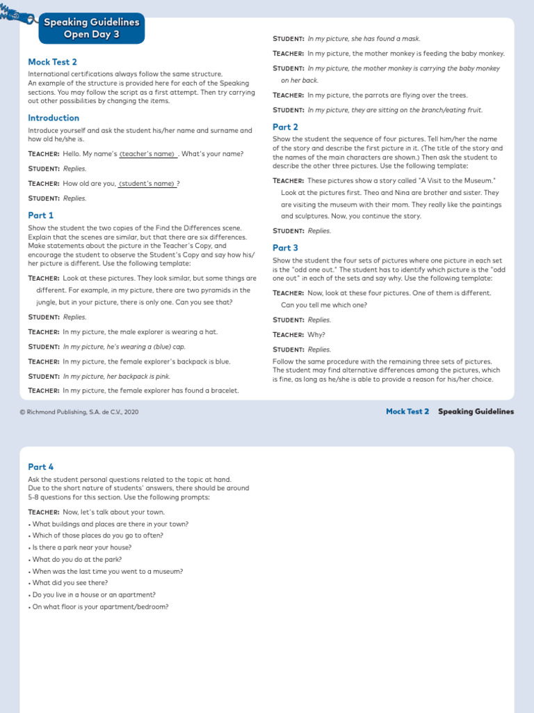 AddRes - OD3 - Speaking Guidelines - MT2 | PDF