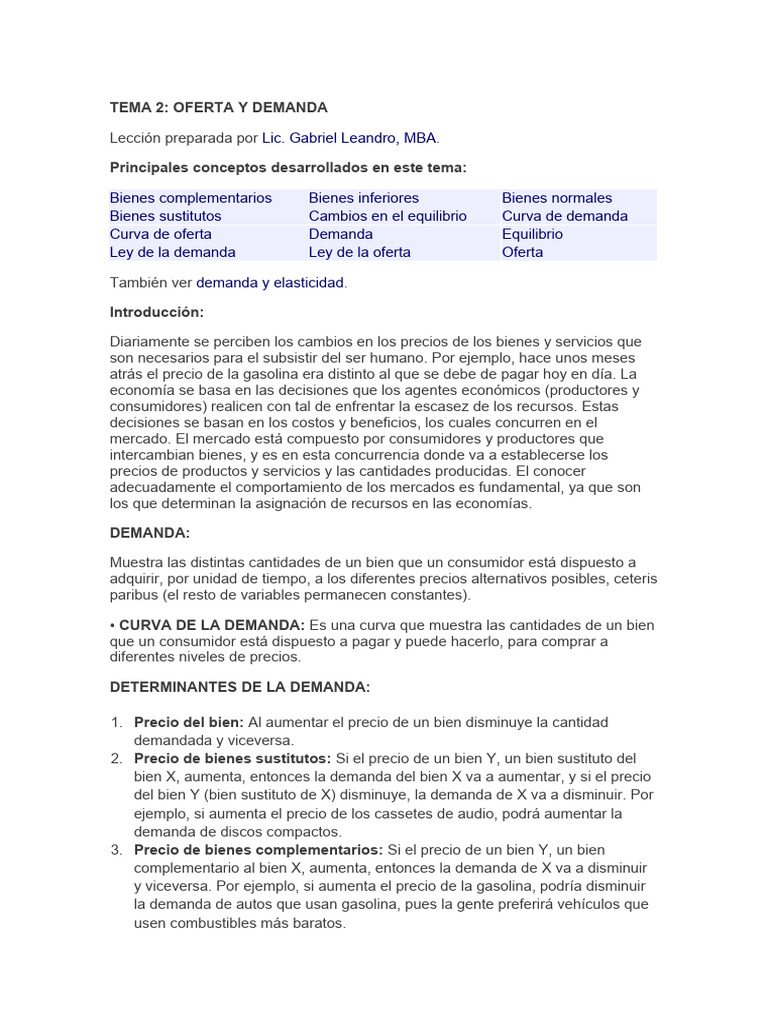 Ecomonia Final 22 | PDF | Oferta (economía) | Oferta y demanda