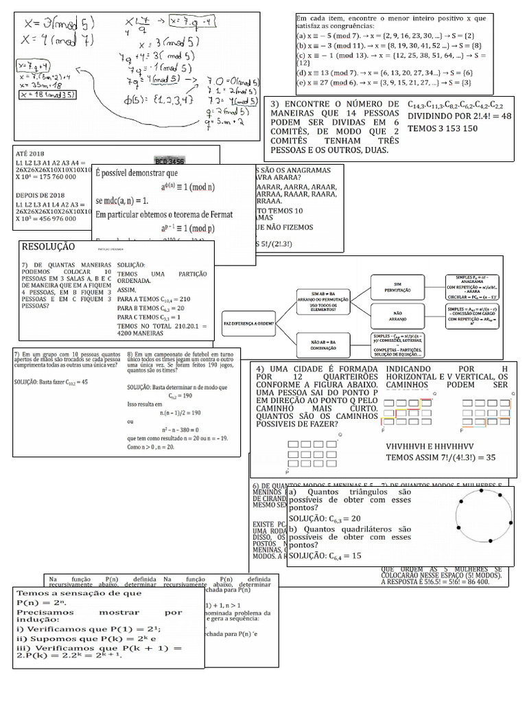 Cola Matematica para Computacao 2 | PDF