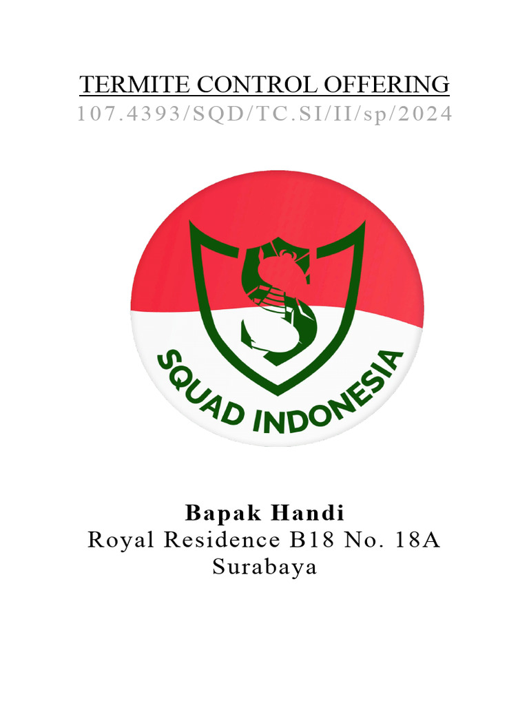 Offering TCO Handi (Royal Residence B18 No. 18A, Surabaya) | PDF