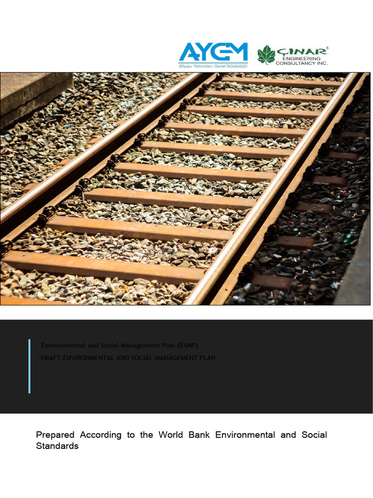 Environmental and Social Management Plan ESMP Rail Logistics Improvement Project P170532 | PDF ...