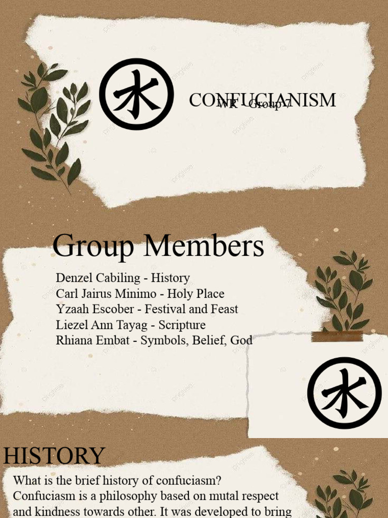 Confucianism Group 7 | PDF | Confucianism | Confucius