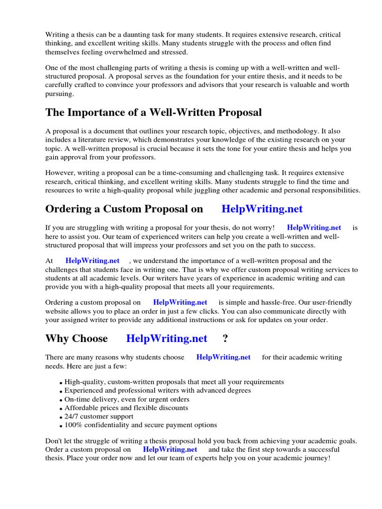 Template For Term Paper Proposal | PDF | Thesis