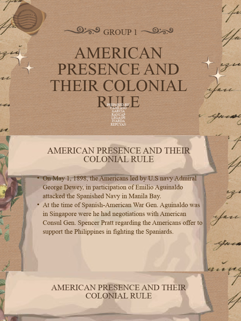 American Rule - Group 1 | PDF | Philippines