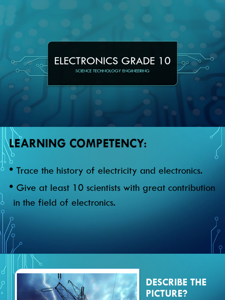 History of Electronics | PDF | Electronics | Electricity
