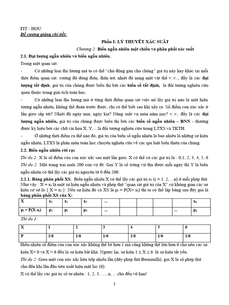 XSTK 2020 P I Ch2 | PDF