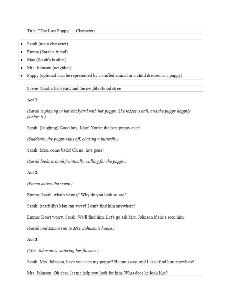 The Lost Puppy | PDF | Mystery, Thriller & Crime Fiction | Poetry