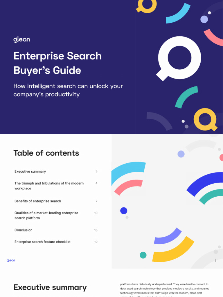 Glean Enterprise Search Buyer's Guide | PDF | Search Engine Indexing ... Glean Enterprise Search Buyer's Guide | PDF | Search Engine Indexing ...
