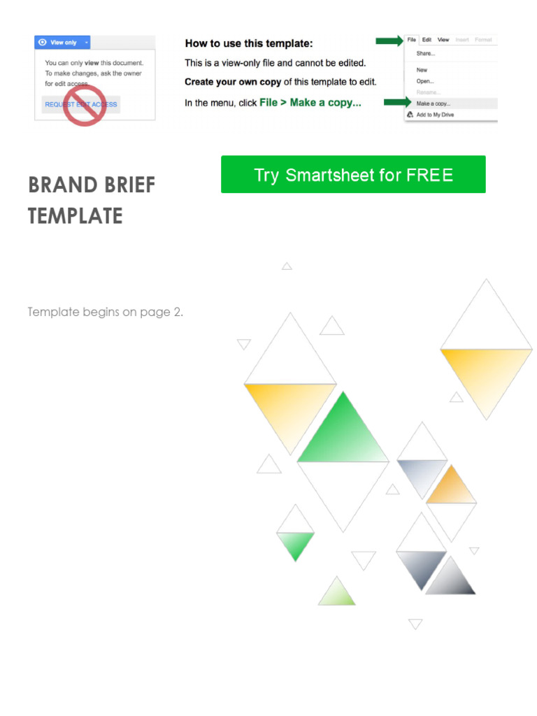 Brand Brief Template Guide | PDF