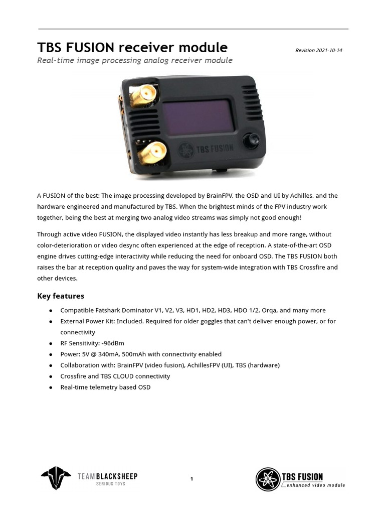 tbs-fusion-manual | PDF | Wi Fi | Printed Circuit Board