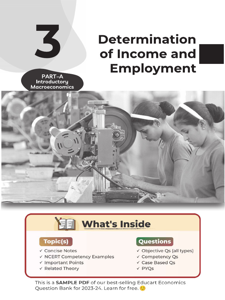 CBSE-XII Economics - Chap-A3 (Determination of Income & Employment ...