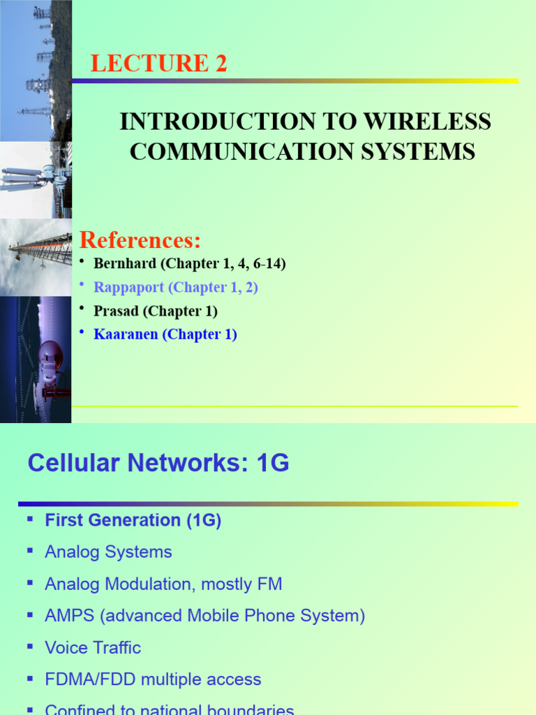 Lecture2 Intro Mobiel Generations UMS 2021 Last v3 | Download Free PDF | High Speed Packet ...