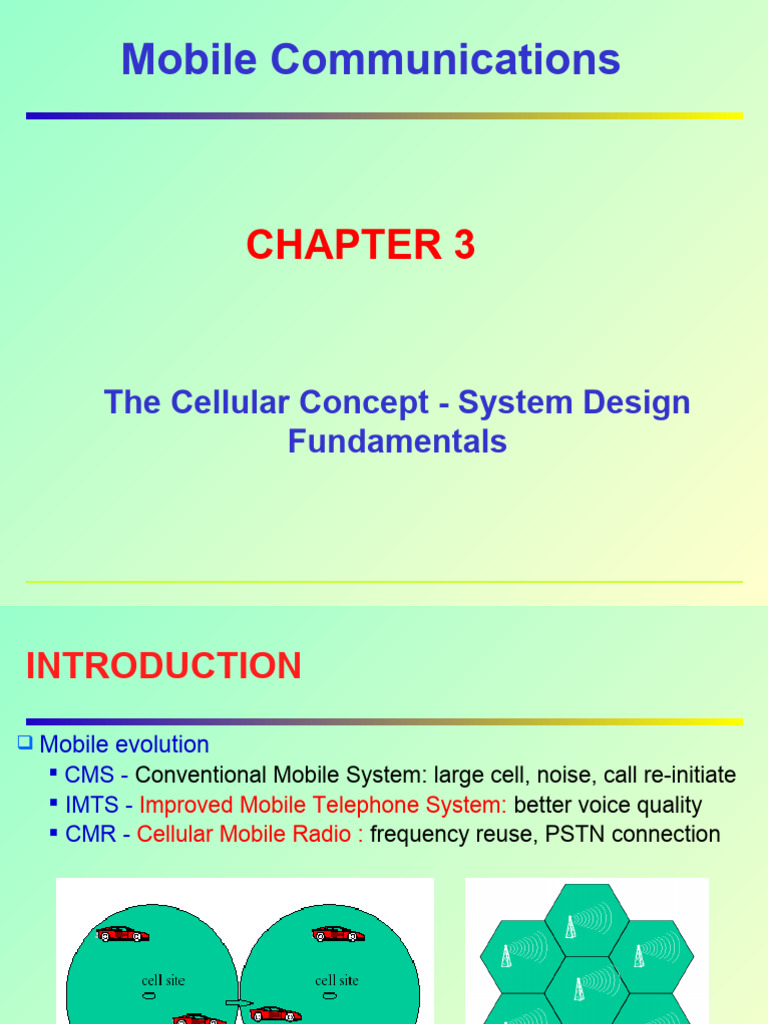 Lecture3 Last Cellular Concept UMS 2021 | PDF | Cellular Network | Radio Spectrum