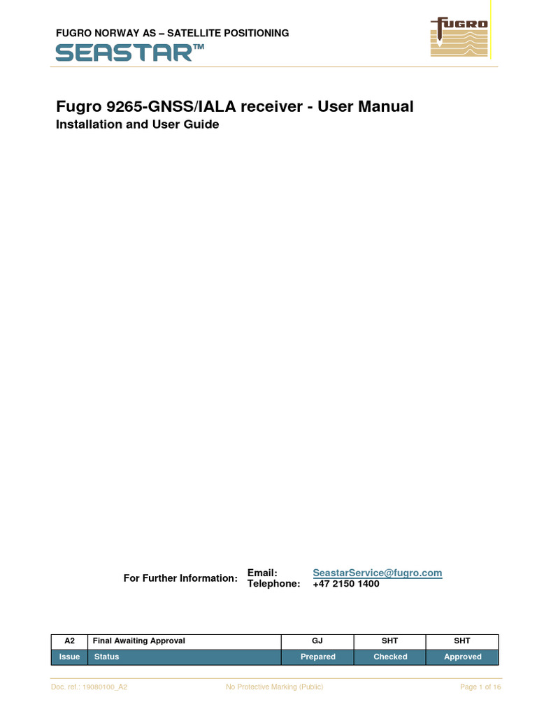 Fugro - 9265 - User Manual | PDF | Computing | Computer Science