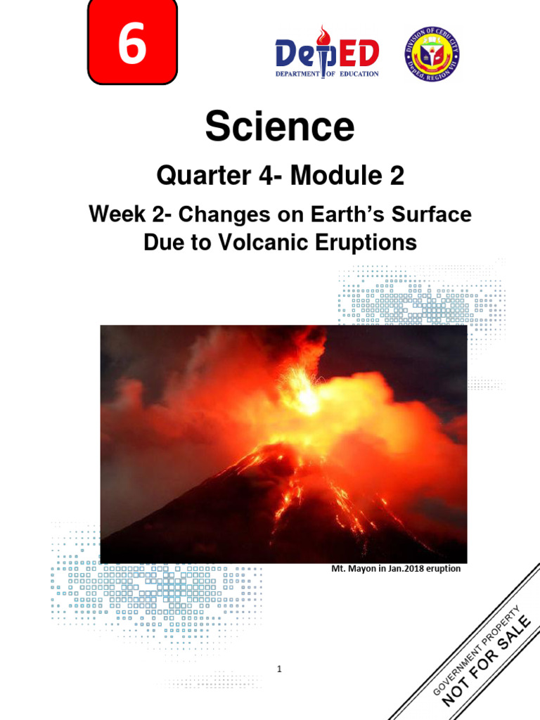 G6 SCIENCE MODULE 2 WEEK 2 - Q4 - Changes On Earts Surface Due To Volcanic Eruptions Pages ...