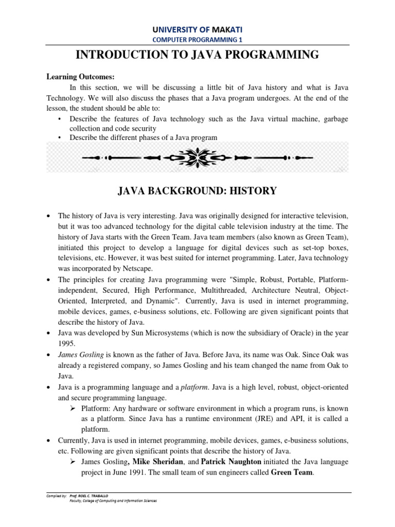 Introduction To Programming | PDF | Java (Programming Language) | Java ... Introduction To Programming | PDF | Java (Programming Language) | Java ...
