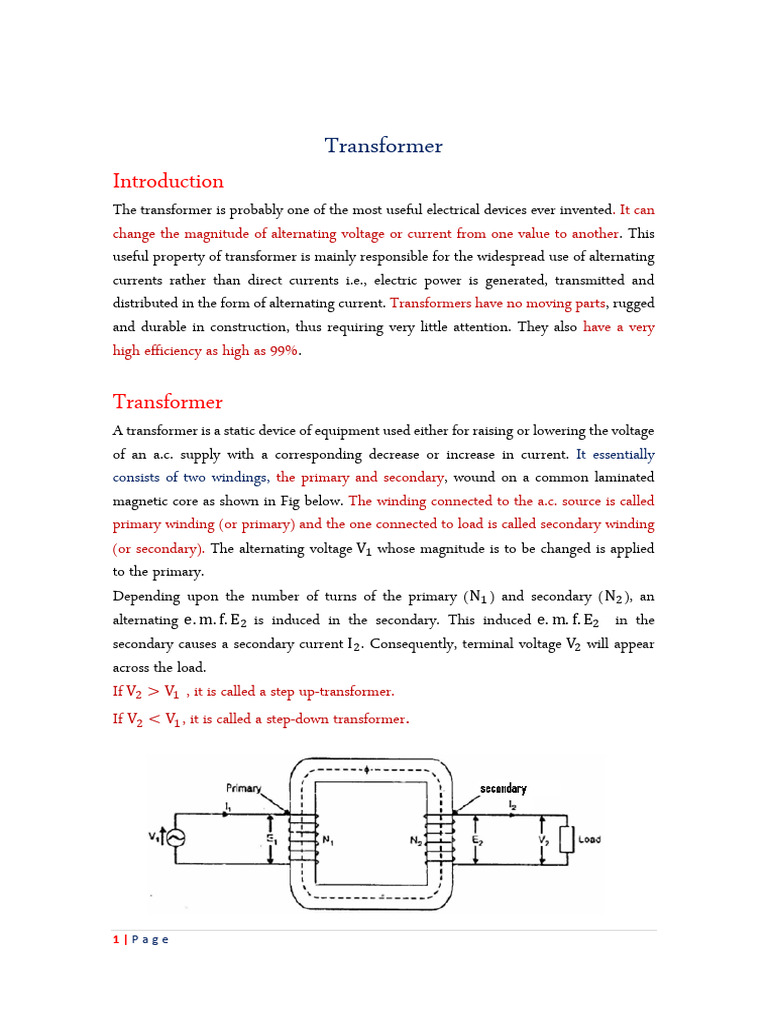 Open Transformer (1) 2 | PDF | Transformer | Alternating Current