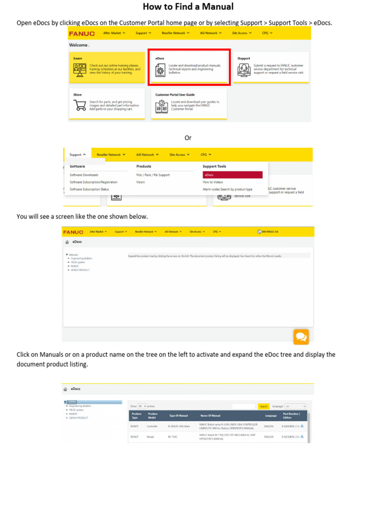Fanuc Portal Manuals | PDF