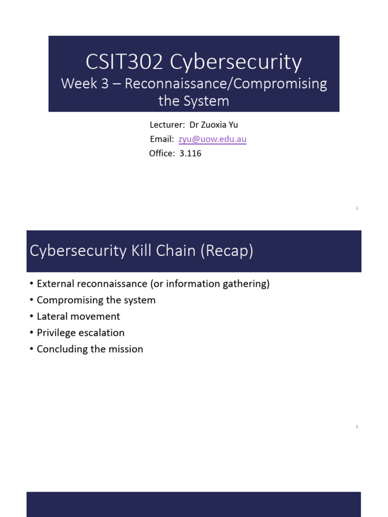Week3 - Recon | PDF | Phishing | Computer Security