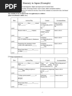 Schedule of Stay Itinerary Template Free Word | PDF | Leisure | Business