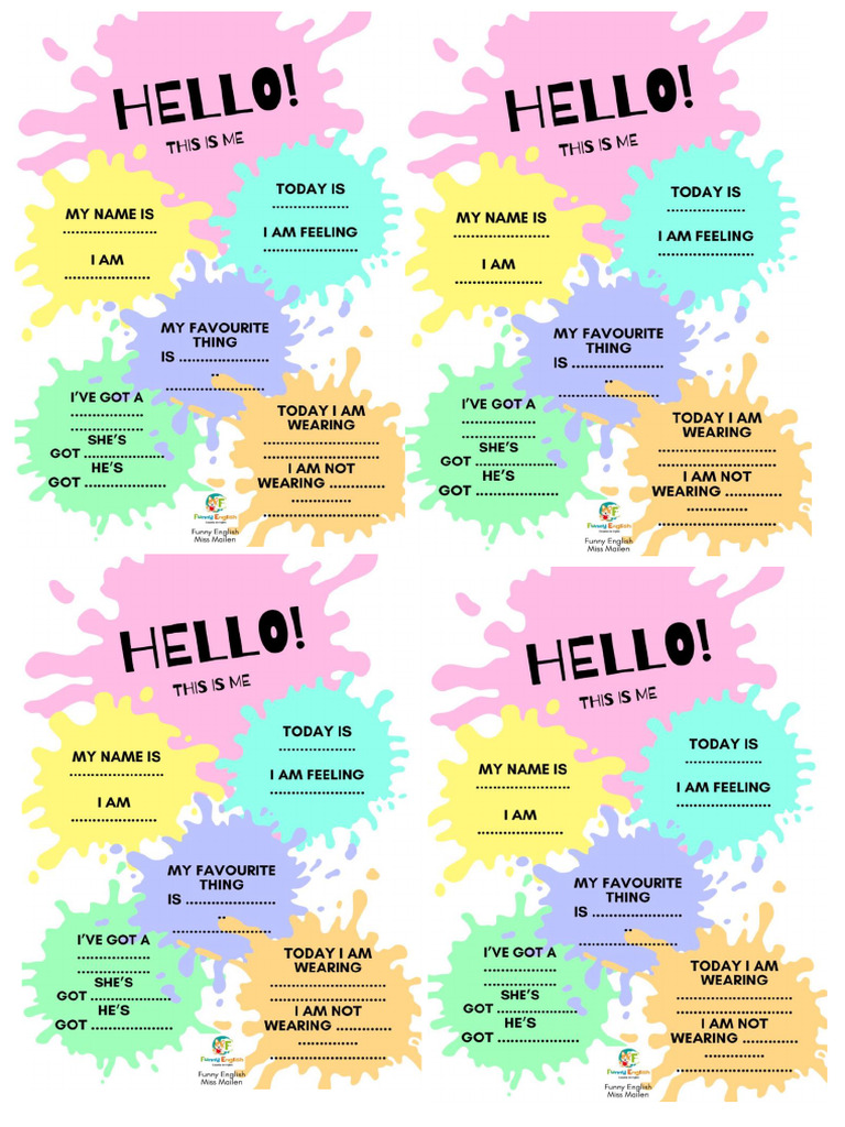 Hello This Is Me | PDF