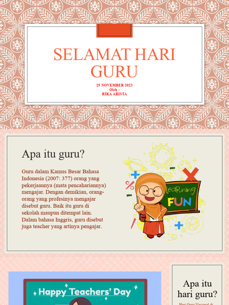 Selamat Hari Guru | PDF