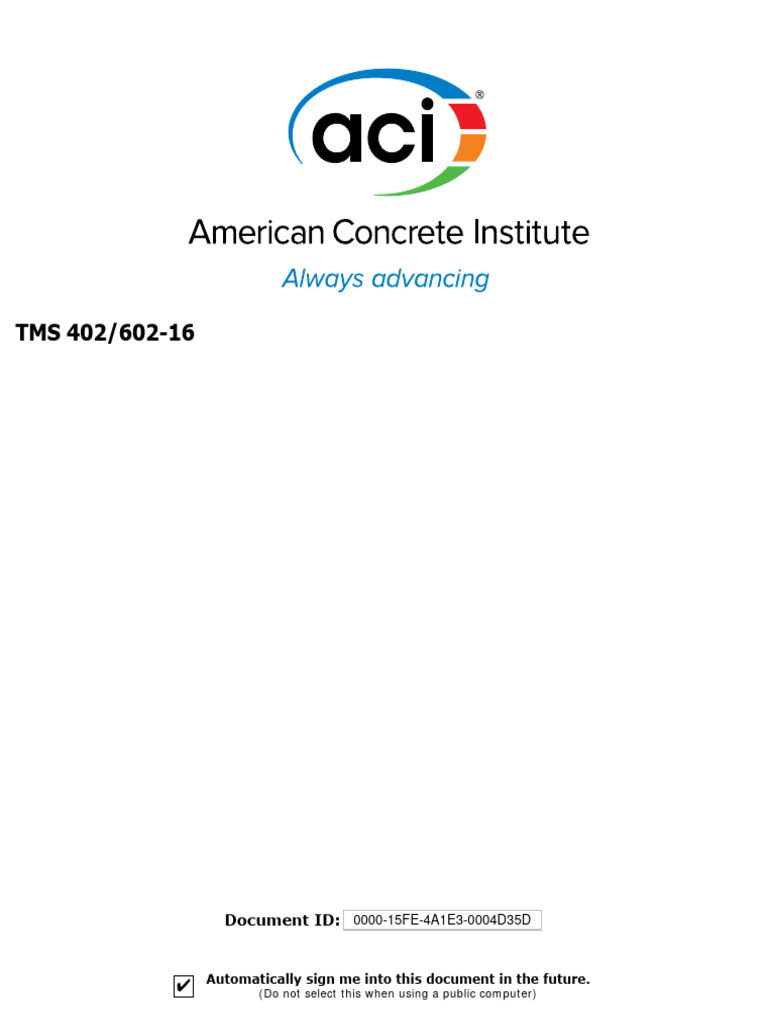 TMS-402.602 - 16 - Masonry Code | PDF