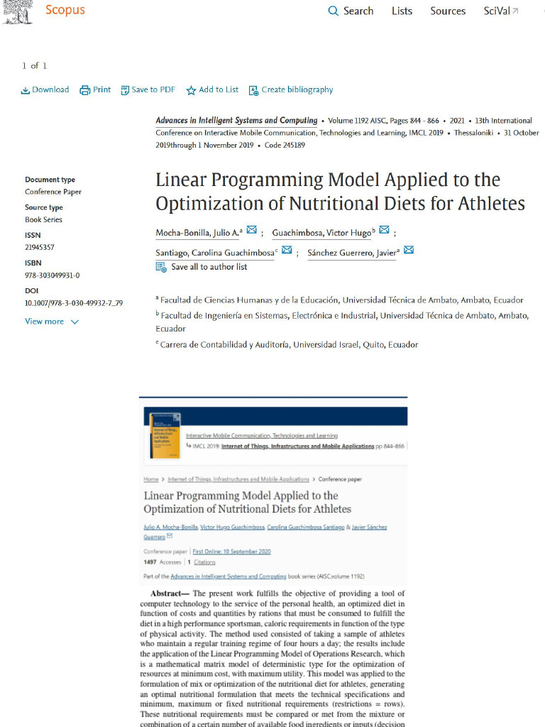 UTA. FISEI. IO. Artículo Científico Aplicación Modelo Programación ...