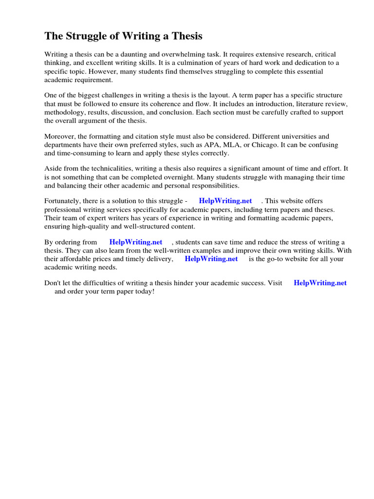 Layout of A Term Paper | PDF | Apa Style | Essays