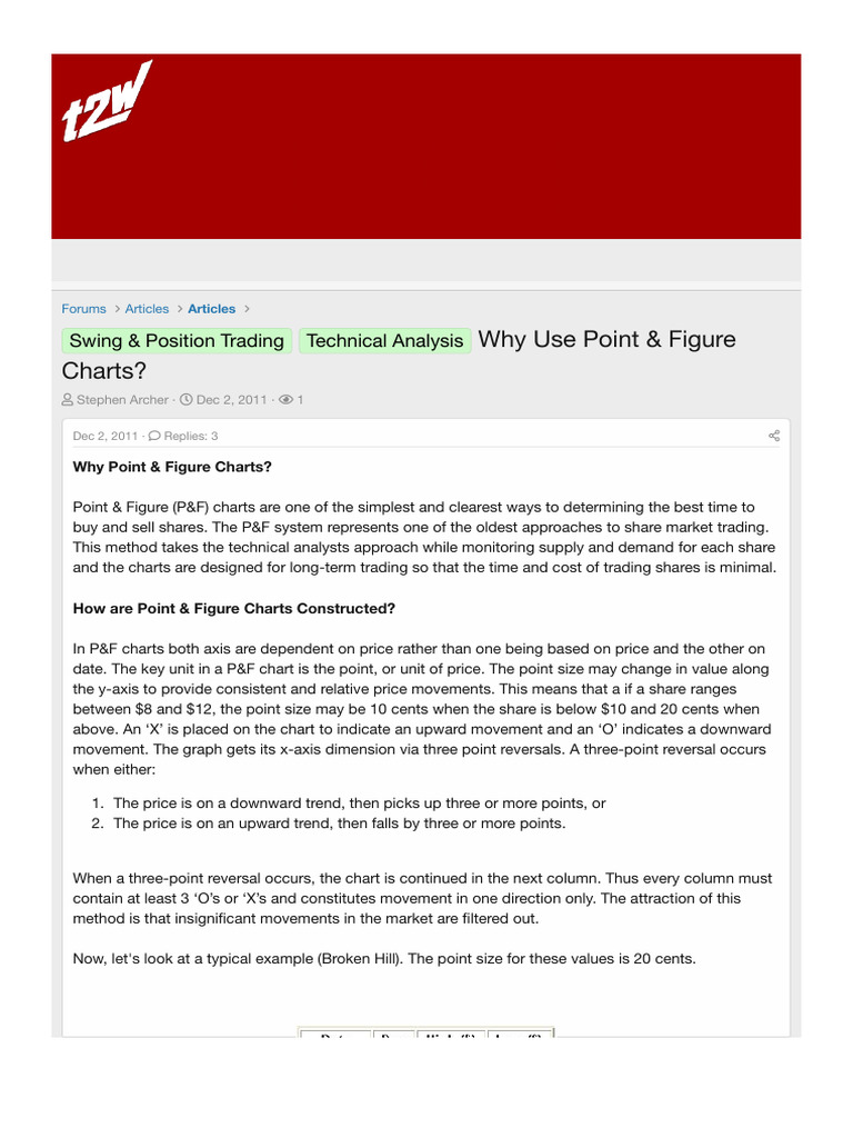 Point & Figure Chart Trading Guide | PDF | Market Trend | Financial ...