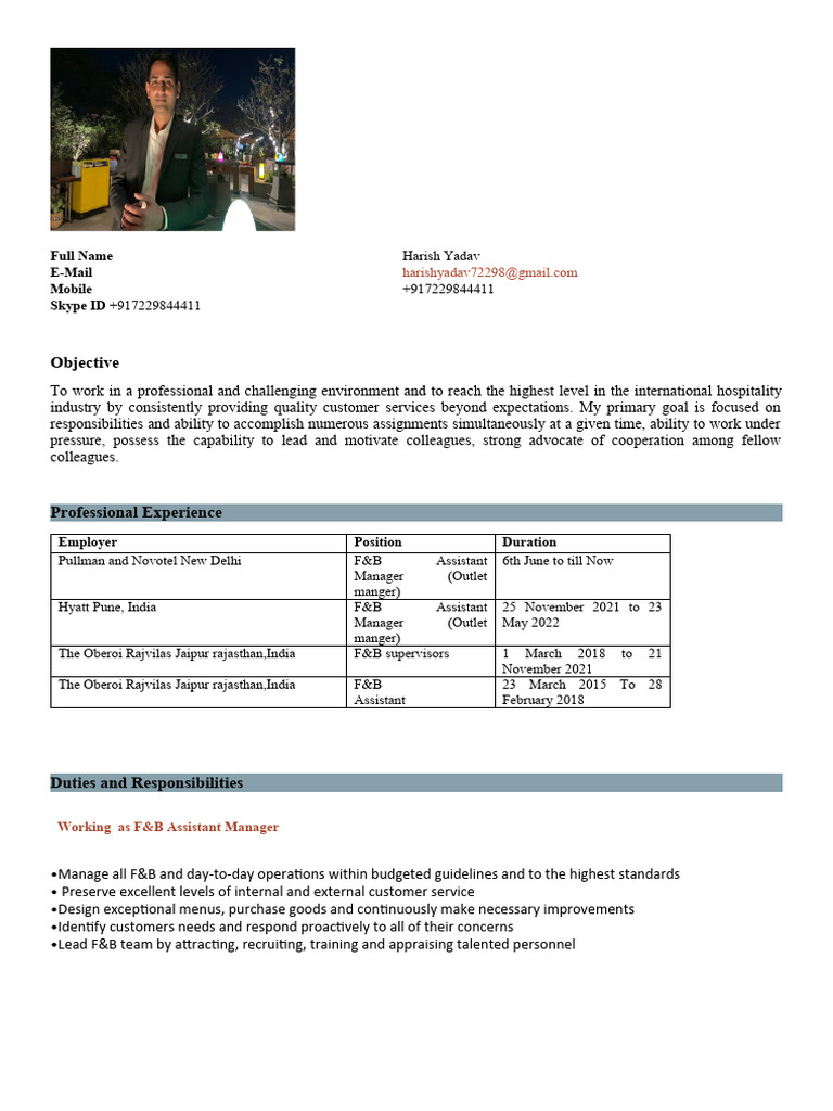 Harish Resume March 2021 | PDF | Business