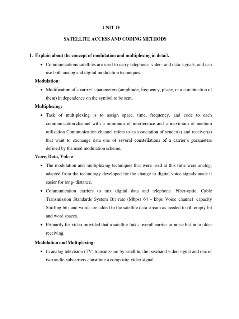 Unit 4 | PDF | Modulation | Data Compression