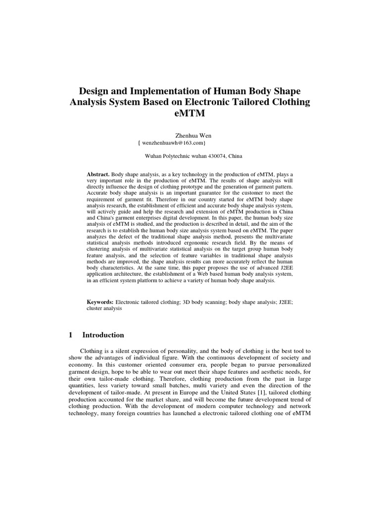 Design and Implementation of Human Body Shape | PDF | Apache Flex | Java (Programming Language)
