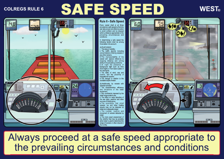 Collision Regulations Rule 6 | PDF