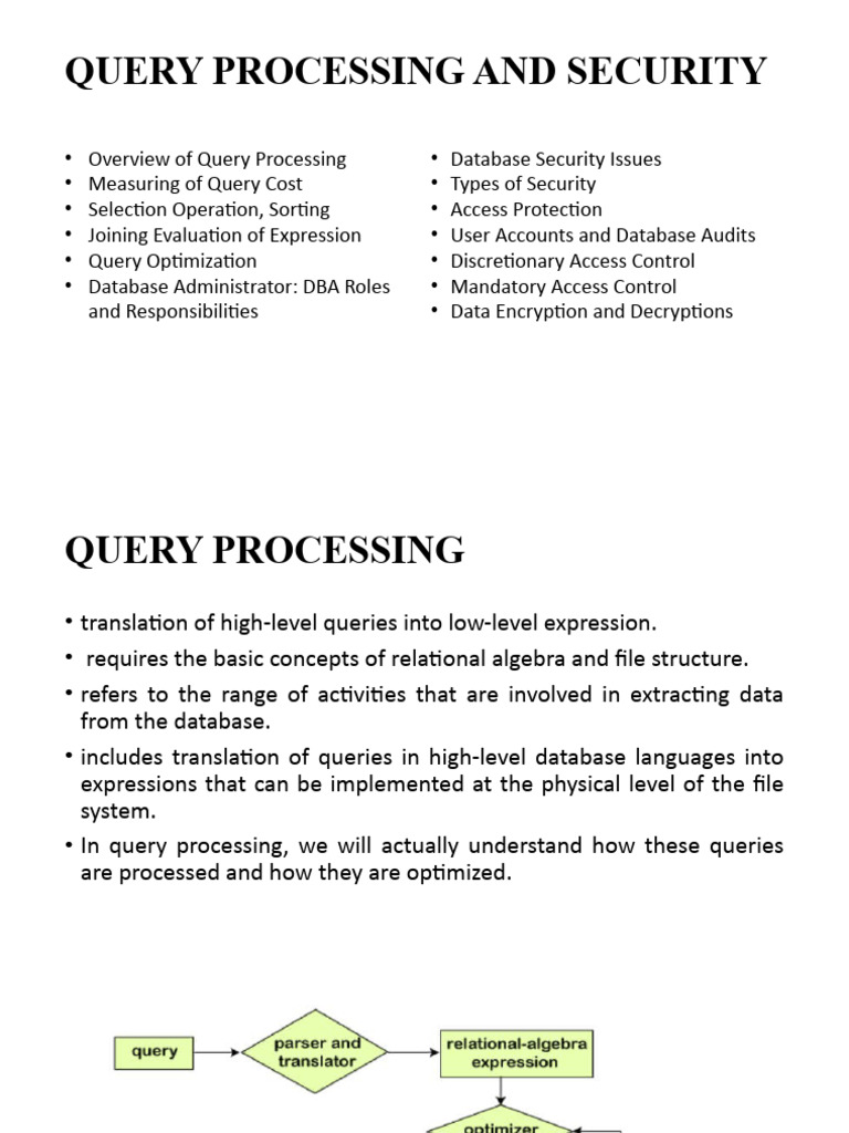 Query Processing | Download Free PDF | Database Index | Databases