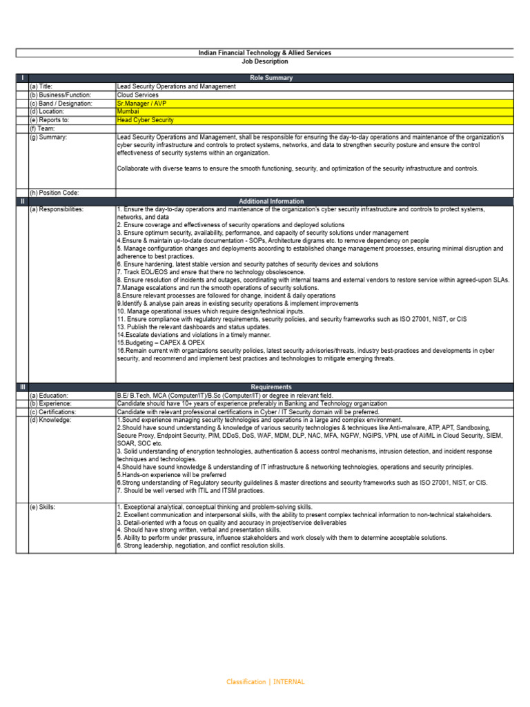 Lead Security Operations Management | PDF | Security | Computer Security