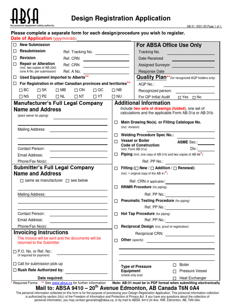Design Registration Form Guide | PDF