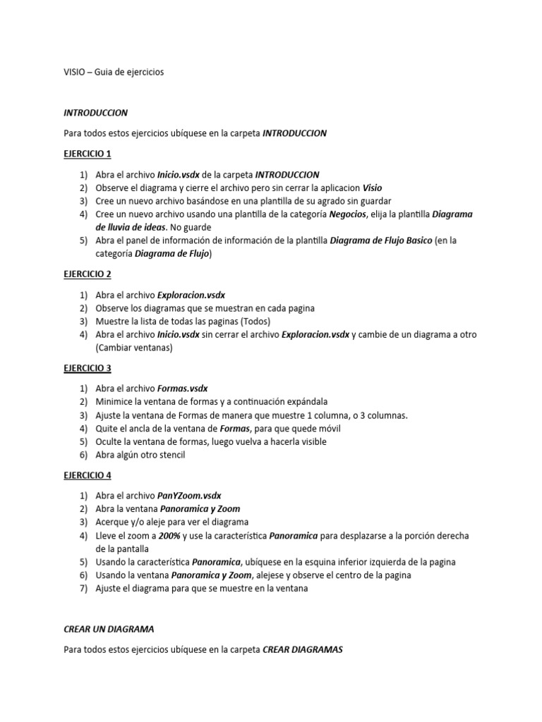 Ejercicios VISIO | PDF | Ventana (informática) | Informática